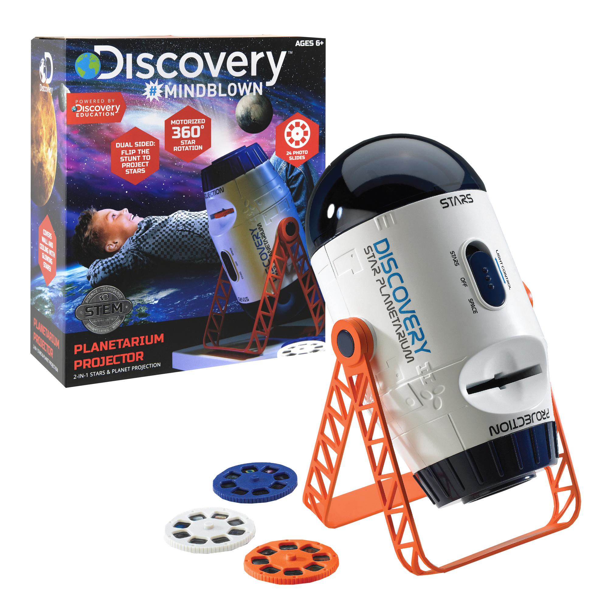 Discovery Mindblown Toy Reversible Planetarium Projector (1423000801 ...